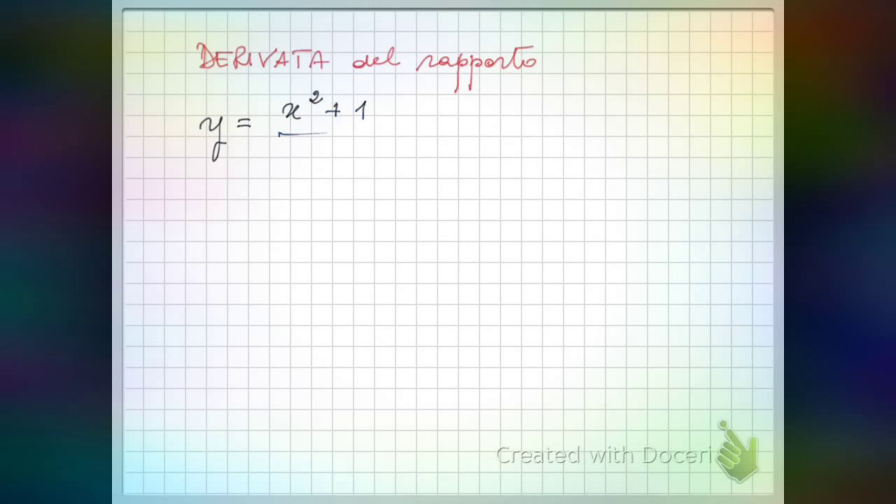 Derivata del rapporto - YouTube