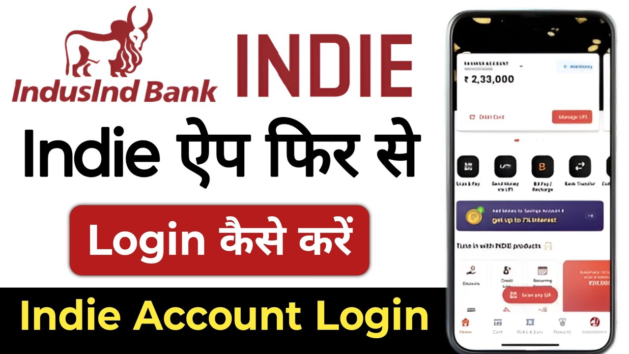 Indie Mobile banking app Login kese karen Indie App Registration Online ...