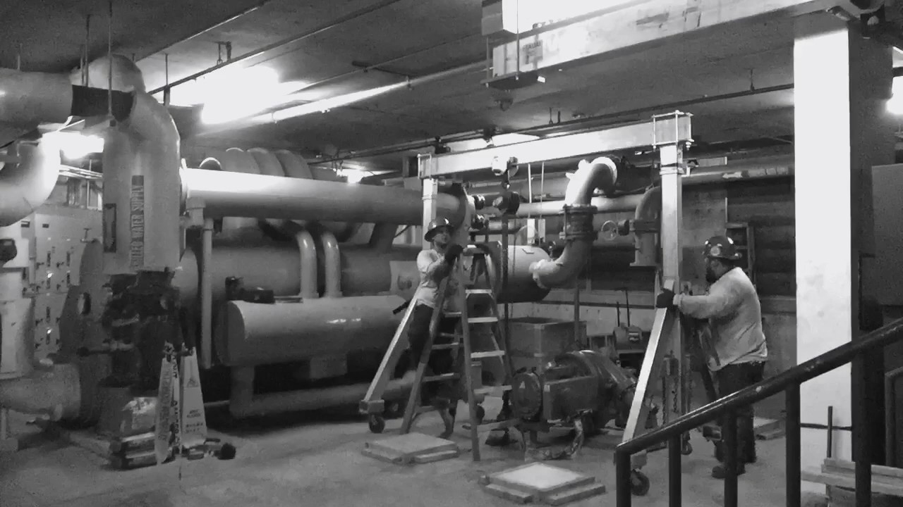 Chiller change out - YouTube