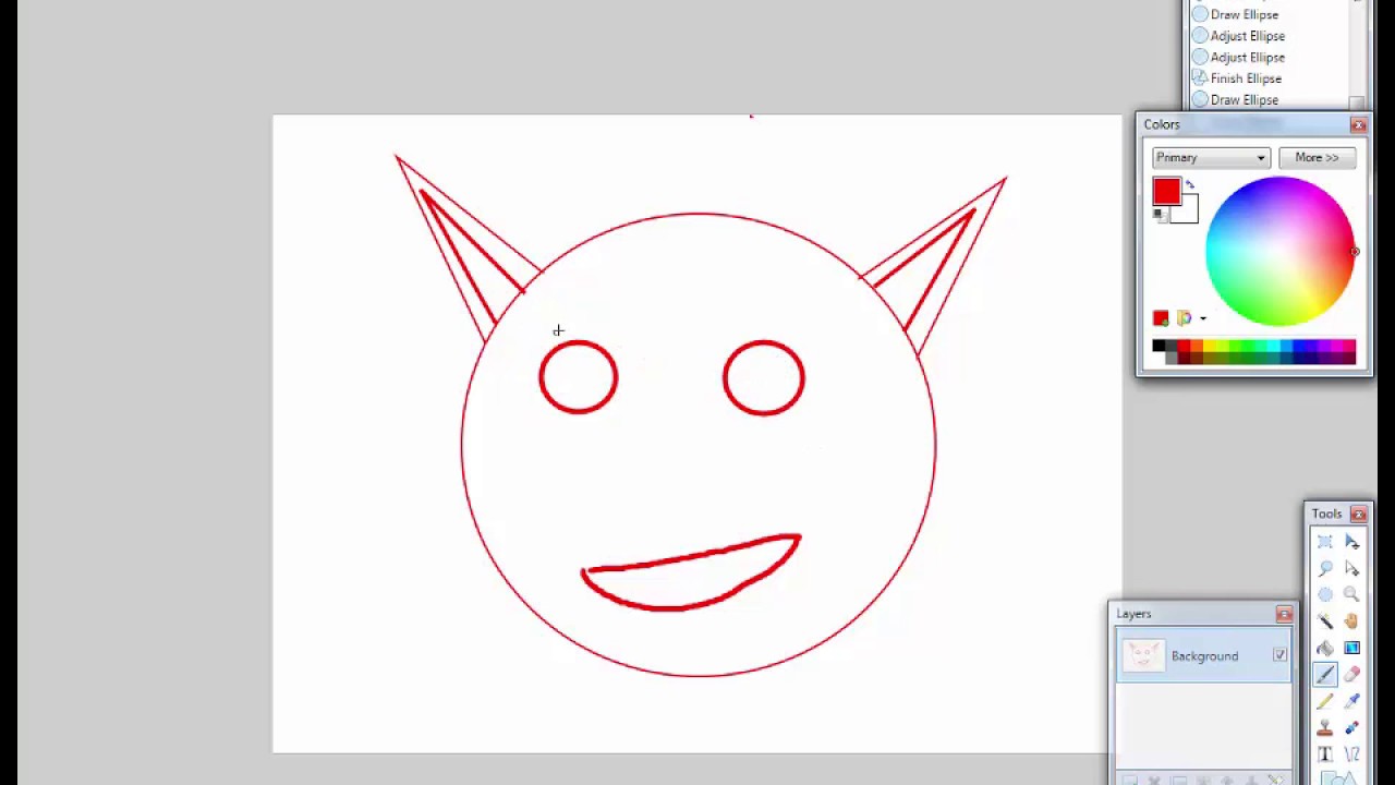 My first speed art!(Making a demon's face,animated) - YouTube