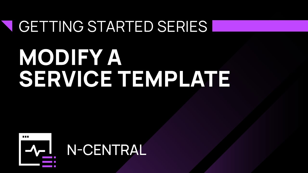 Modify a Service Template - YouTube