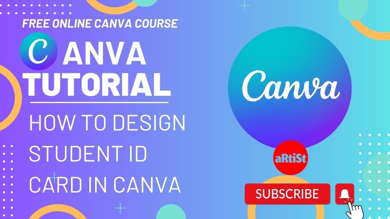 Student Id Card Design In Canva | How to Design Student Id Card in ...