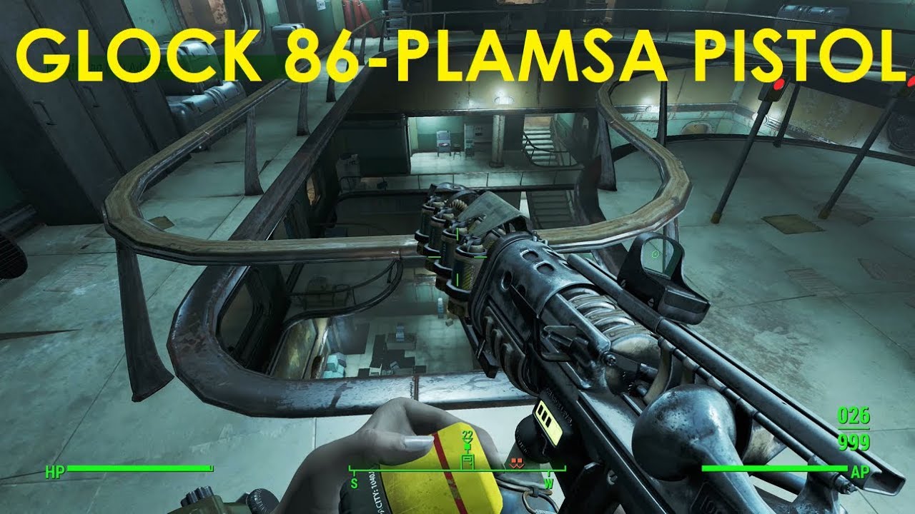Fallout 4 Mod Review Glock 86 - Plasma Pistol - YouTube