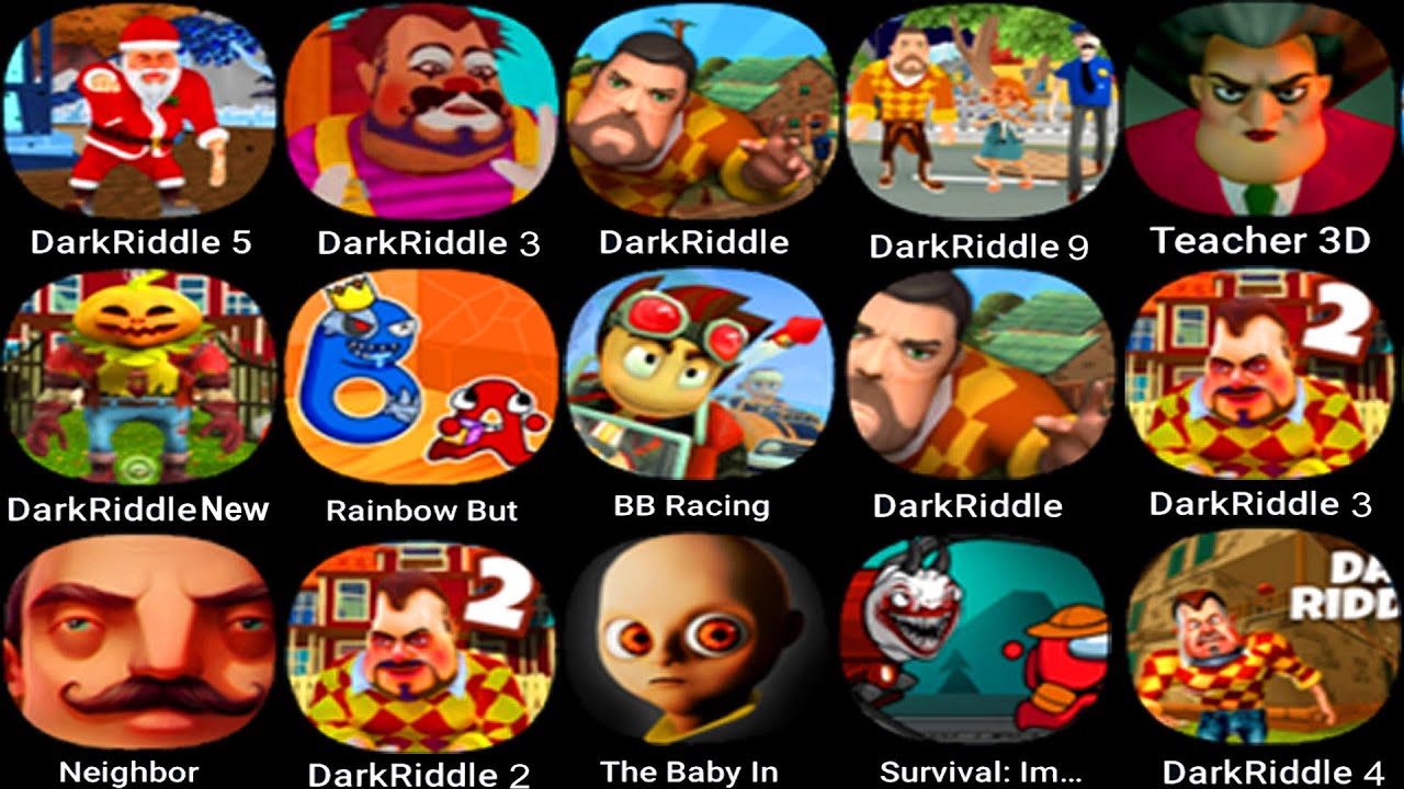Dark Riddle 3, The Baby In Yellow, Dark Riddle Classic 2, Dark Riddle ...