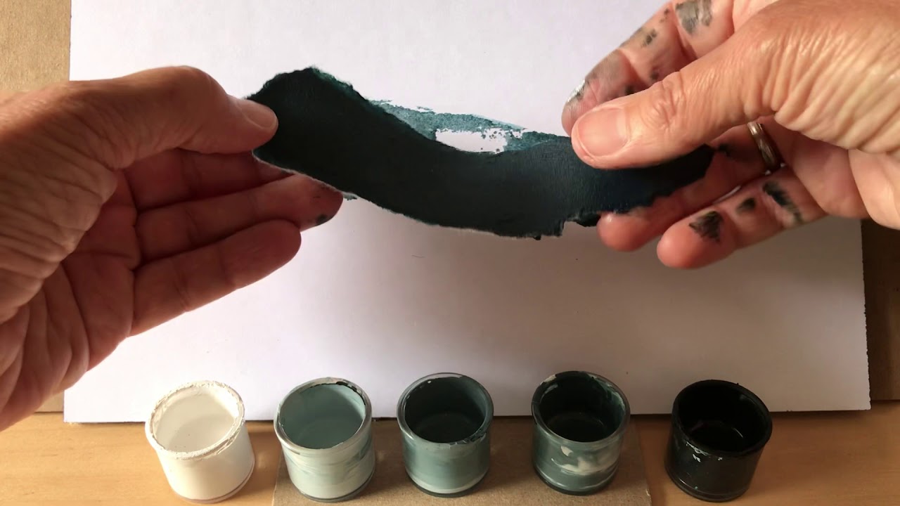 How to Hand Paint Paper for Monochromatic Collage with artist Amy Wynne ...