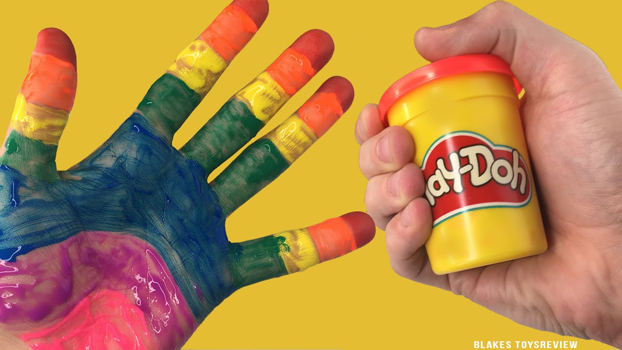 Learn Colors for Children Body Paint with Play Doh Fun for Children ...