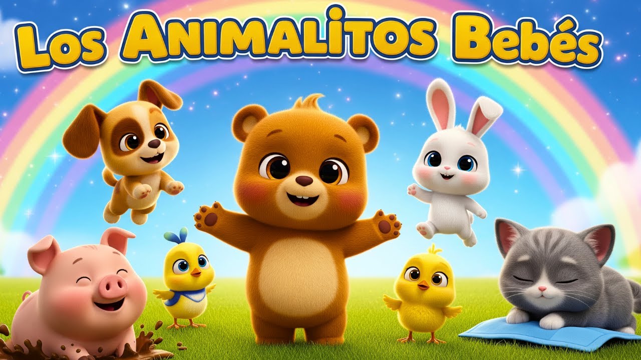 Los Animalitos Bebés 🐾👶 Canción Infantil | Nursery Rhyme & Poem en ...