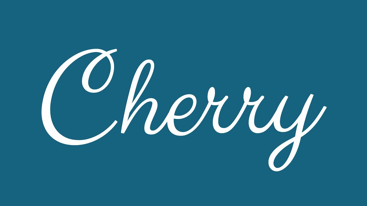 Learn how to Sign the Name Cherry Stylishly in Cursive Writing - YouTube