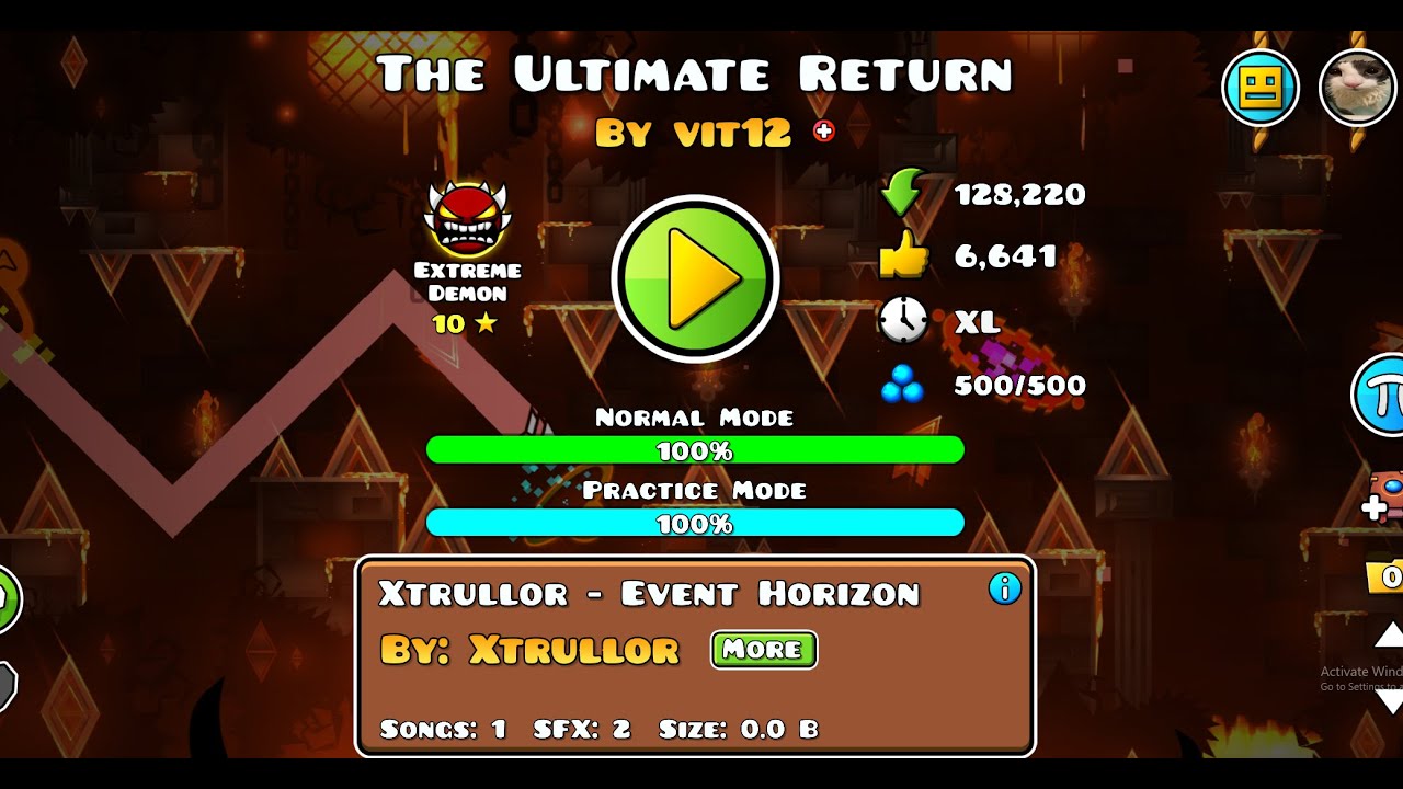 The Ultimate Return by Vit12 (NEW HARDEST) 31,312 attempts - YouTube