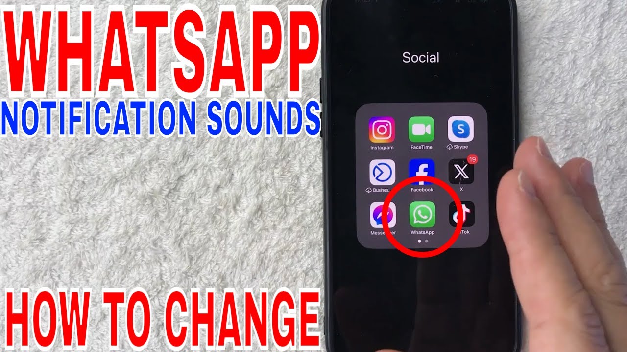 How To Change Whatsapp Notification Sounds 🔴 - YouTube