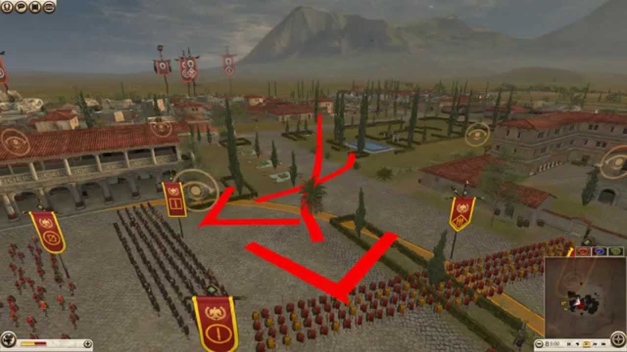 Total War Rome II Simple Defence Example - YouTube