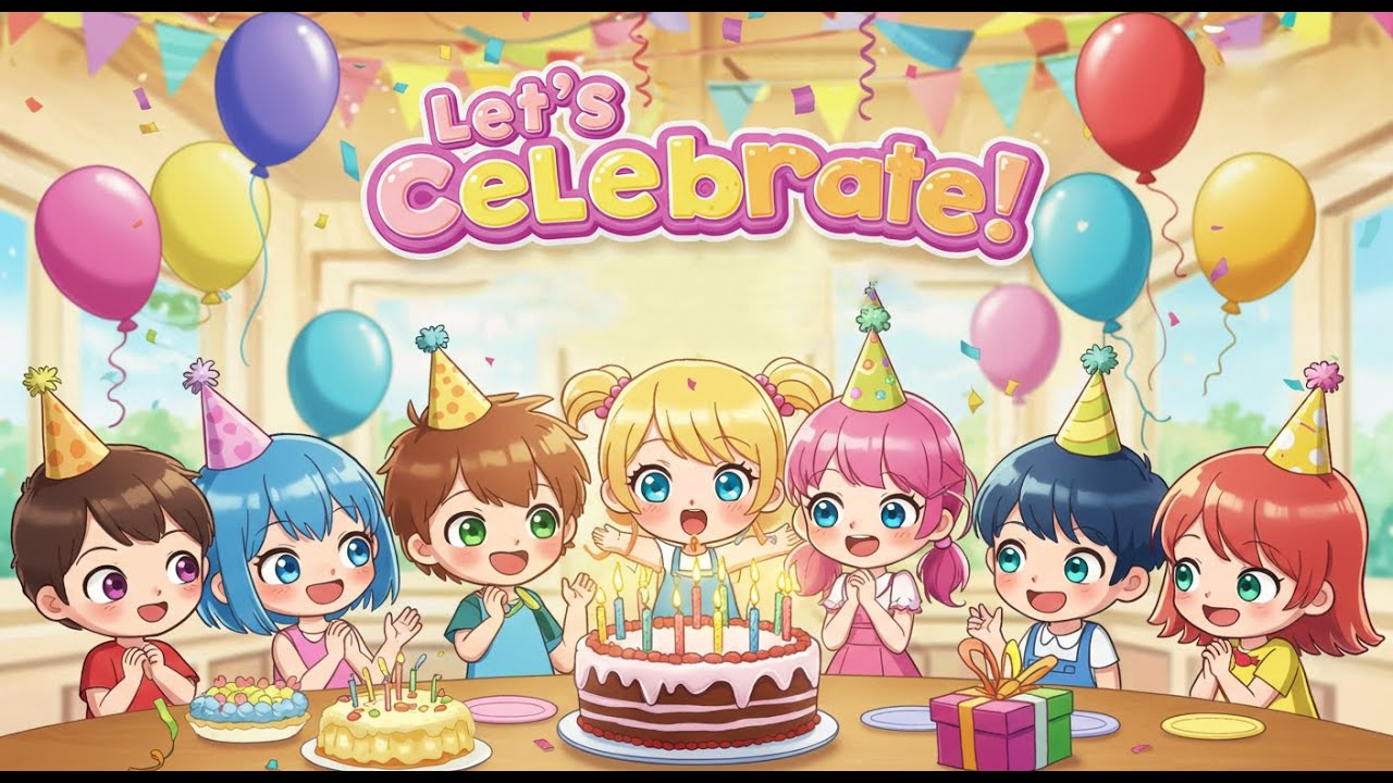 Let's Celebrate! | Happy Birthday Party Song for Kids - YouTube