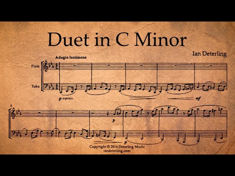Duet for Flute and Tuba in C Minor - YouTube