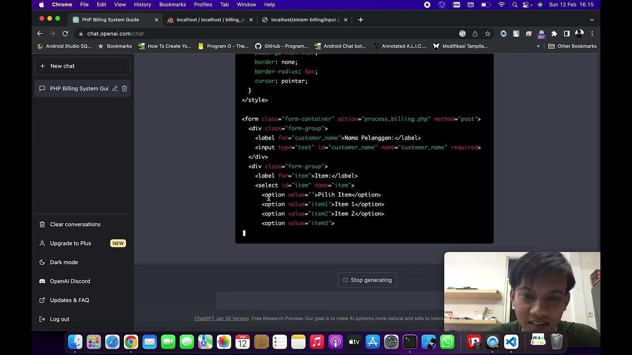 Buat aplikasi berbasis PHP MySQL dengan OpenAI | AI nya ngoding sendiri!!! | ChatGPT - Part 1 ...