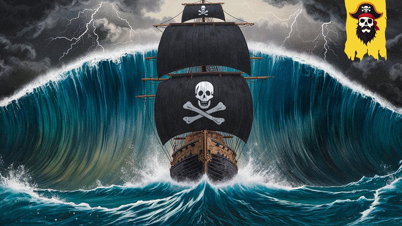 How Massive Pirate Ships FACED MONSTER Giant Waves During Rough Seas ...