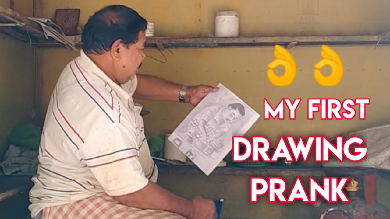 My first Drawing Prank😍👌👌 #prank #prankvideo #liveart #liveportrait # ...