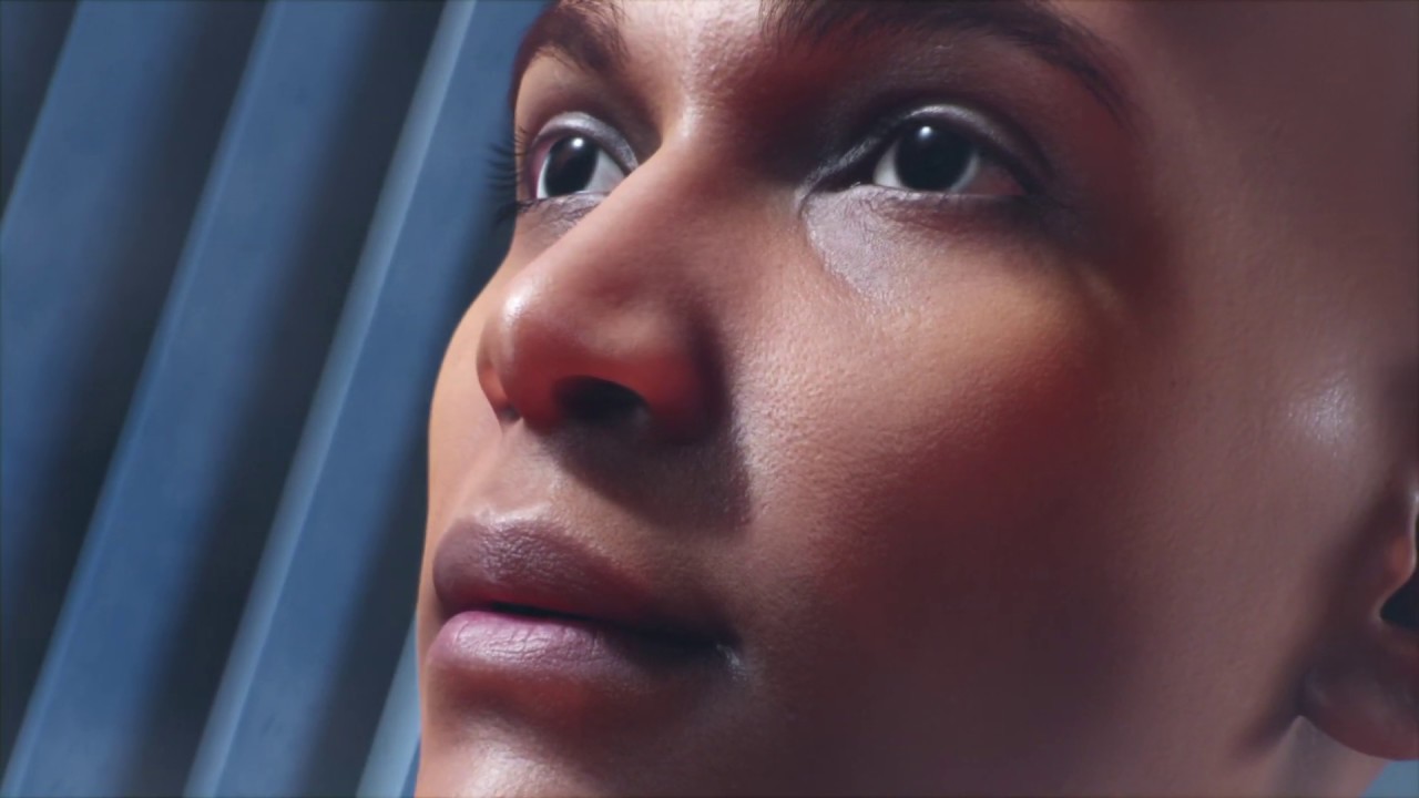 Realtime subsurface scattering skin shading test - U-RENDER - YouTube