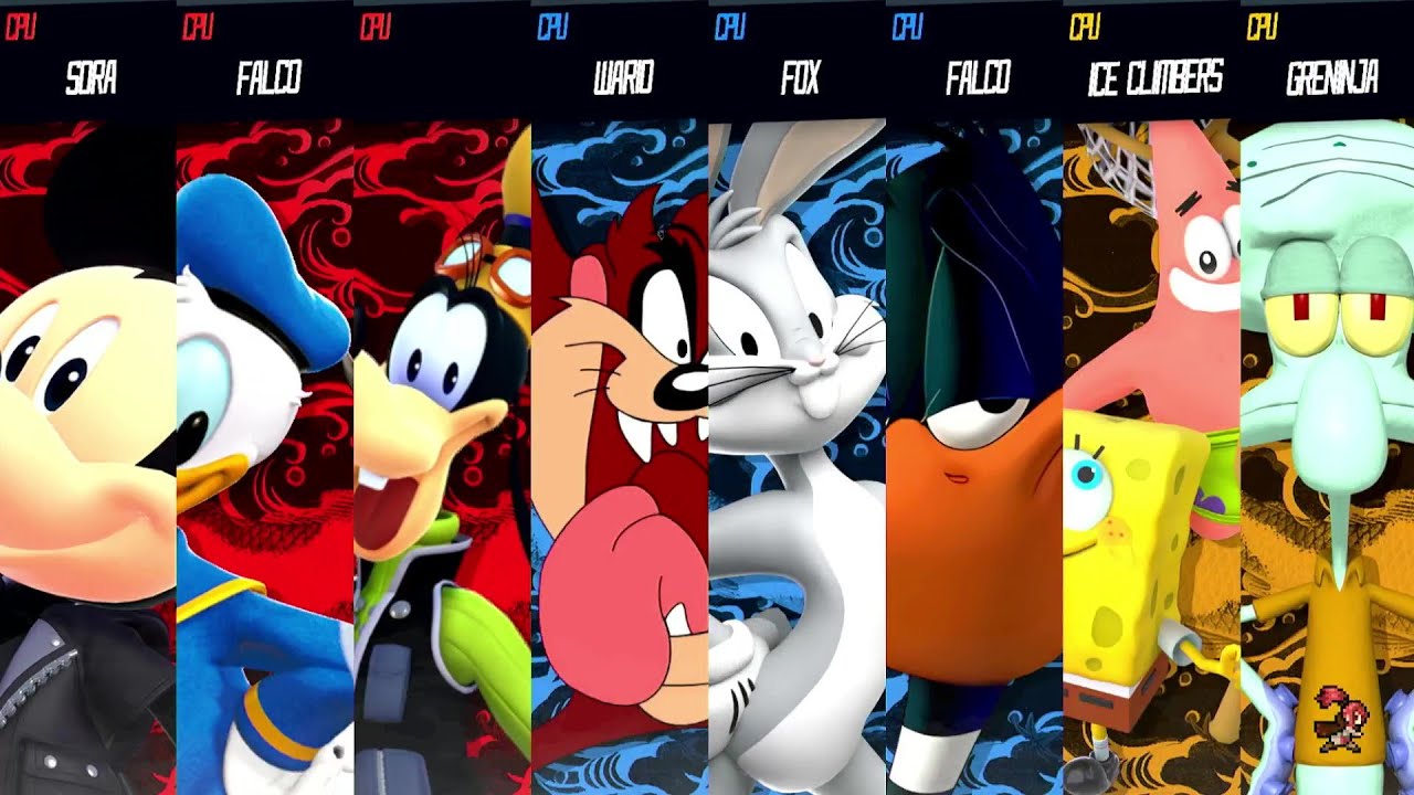 Disney vs Warner Bros vs Nickelodeon - Requested Smash Battle - YouTube