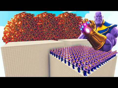 200x THANOS + 1x GIANT vs EVERY GOD - Totally Accurate Battle Simulator TABS