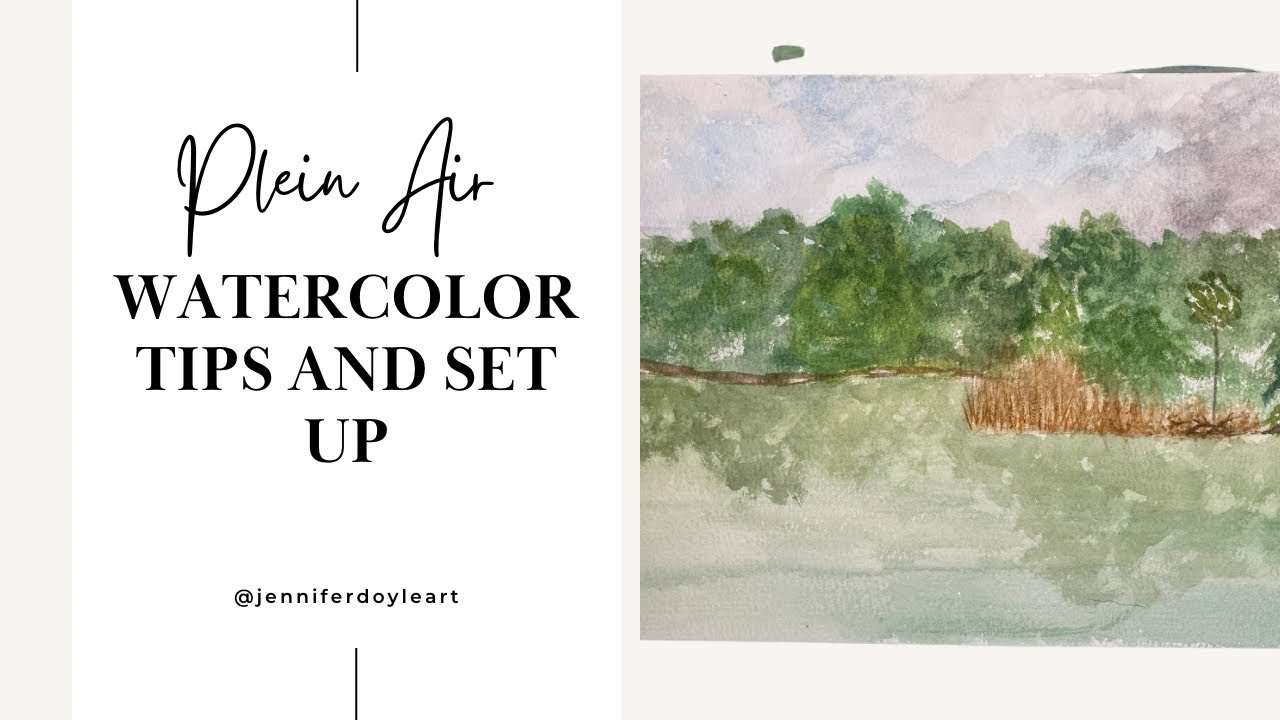 En Plein Air Watercolor ( Using Gurney Easel & Art tool kit) #painting ...