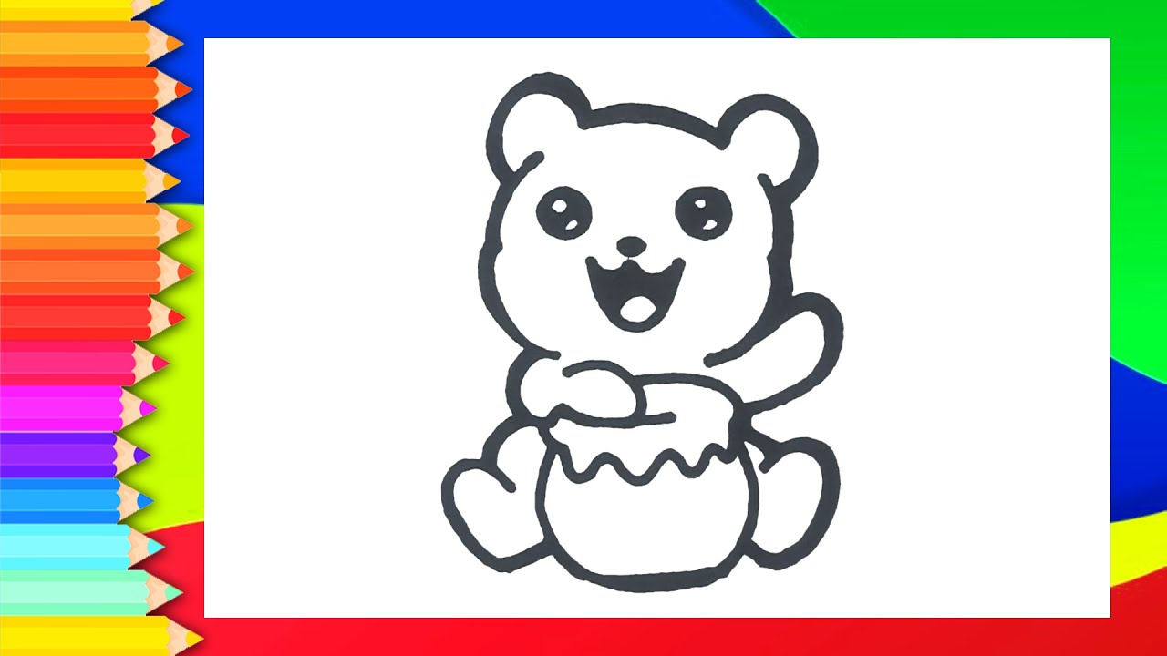 Como Dibujar Un 🧸 OSO KAWAII FACIL Dibujos Para Niños🐻How To Draw a ...