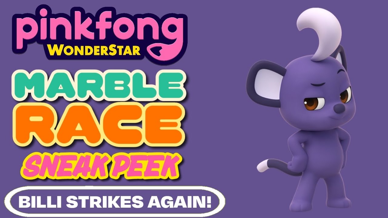 Pinkfong Wonderstar Marble Race Sneak Peek: Billi Strikes Again! @SC ...