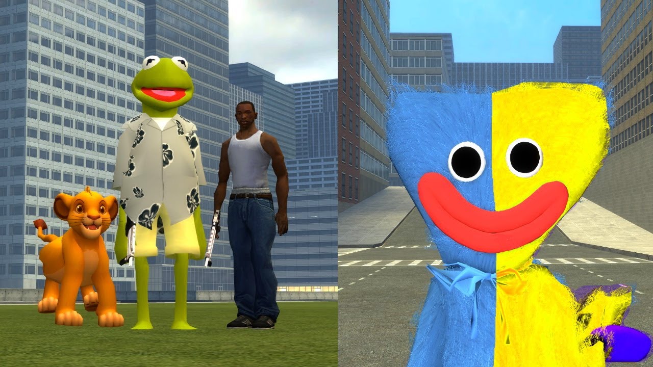 GOLDEN HUGGY WUGGY IN CITY! - Garry's mod Sandbox - YouTube