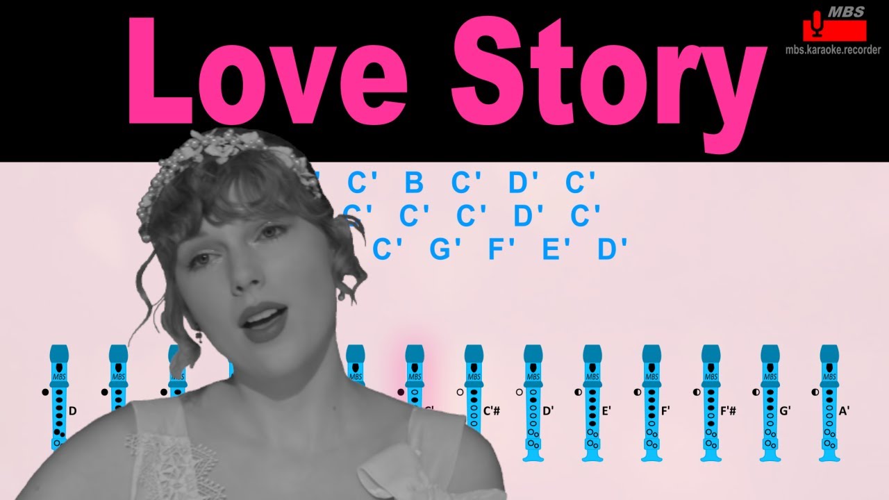 Love Story Taylor Swift Flute Recorder Tutorial / How To Play - YouTube