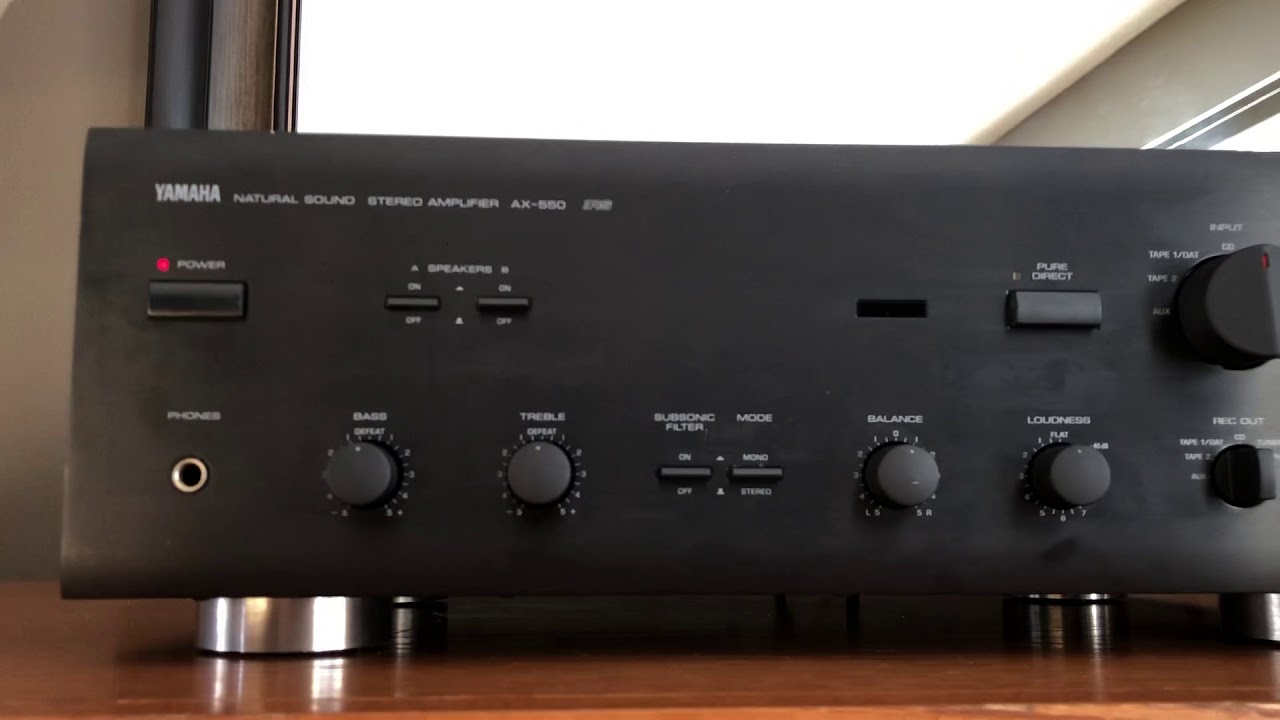 Yamaha AX-550 , CDC-502 Altec Lansing Valencia Demo - YouTube