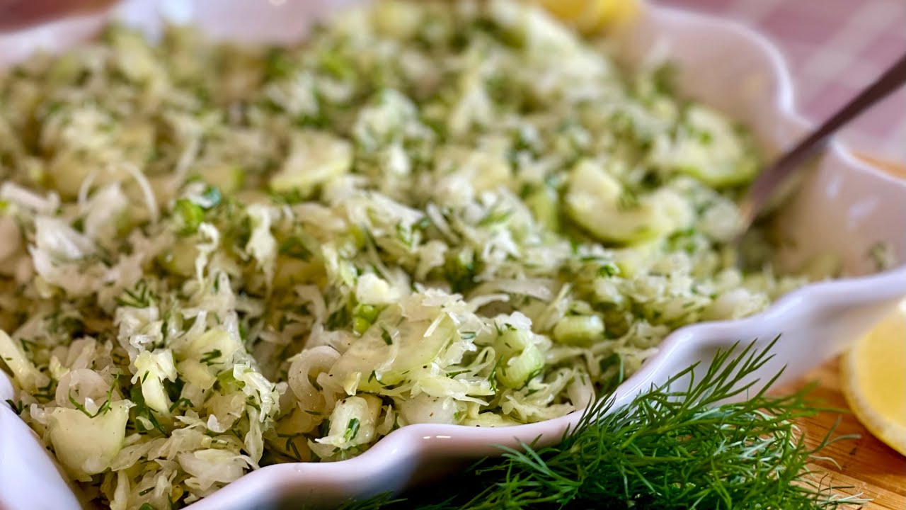 Cabbage Salad (Surówka- Refreshing Polish salad) - YouTube