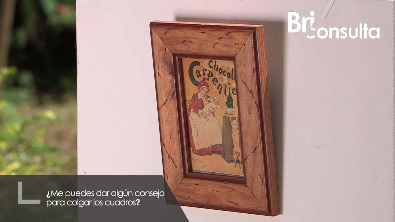 ¿Cómo colgar cuadros sin hacer agujeros en la pared? - Bricomanía - YouTube