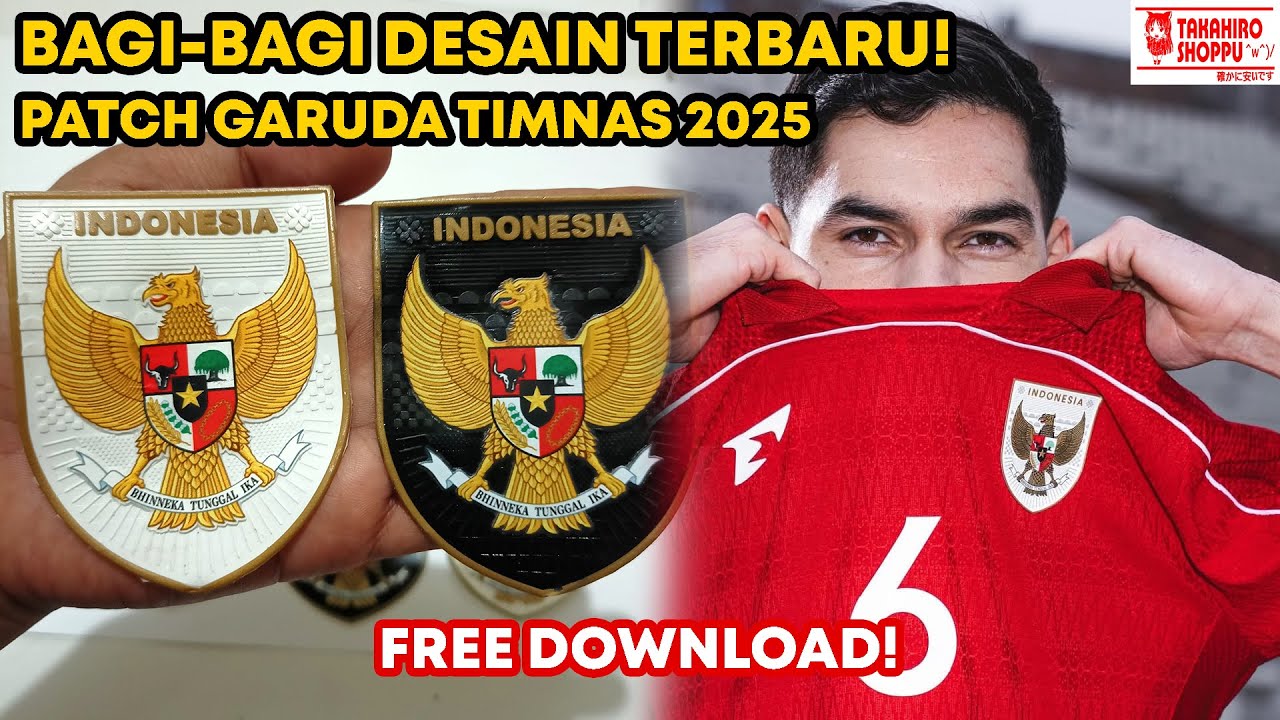FREE DOWNLOAD DESAIN TERBARU PATCH LOGO GARUDA TIMNAS 2025 - YouTube