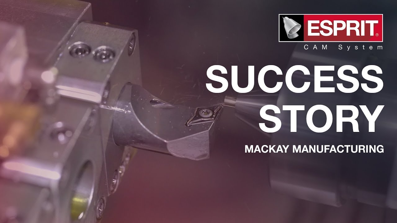 MacKay Manufacturing reduces lead times with ESPRIT and Tsugami - YouTube