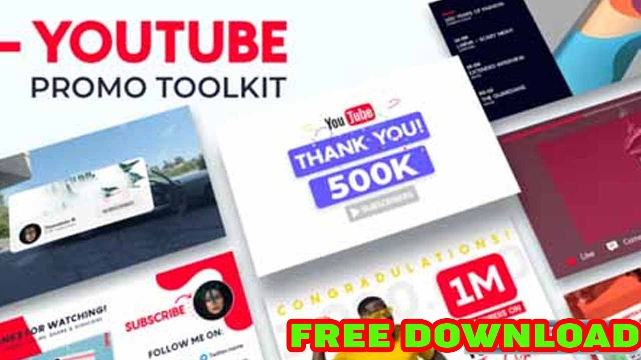 Template YouTube Promo Toolkit (Free Download) - YouTube