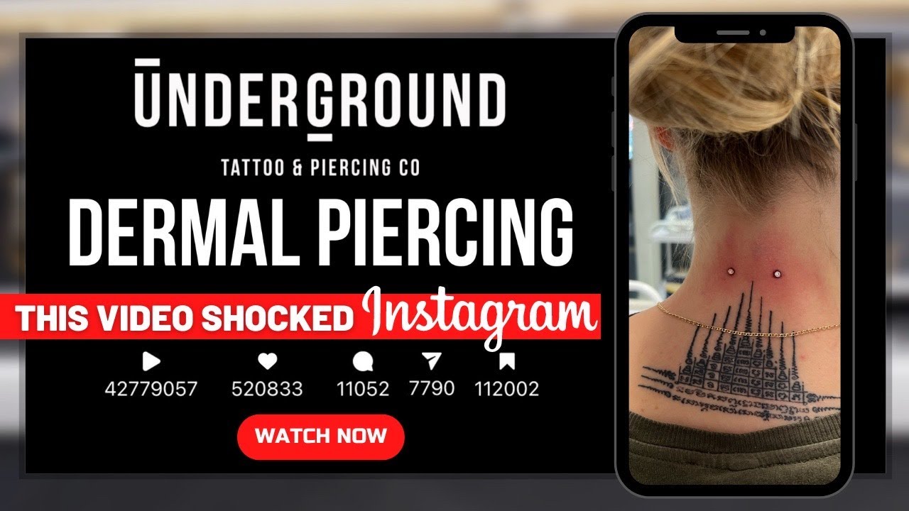 Neck Dermal piercing | Dermal anchor *MUST WATCH! - YouTube