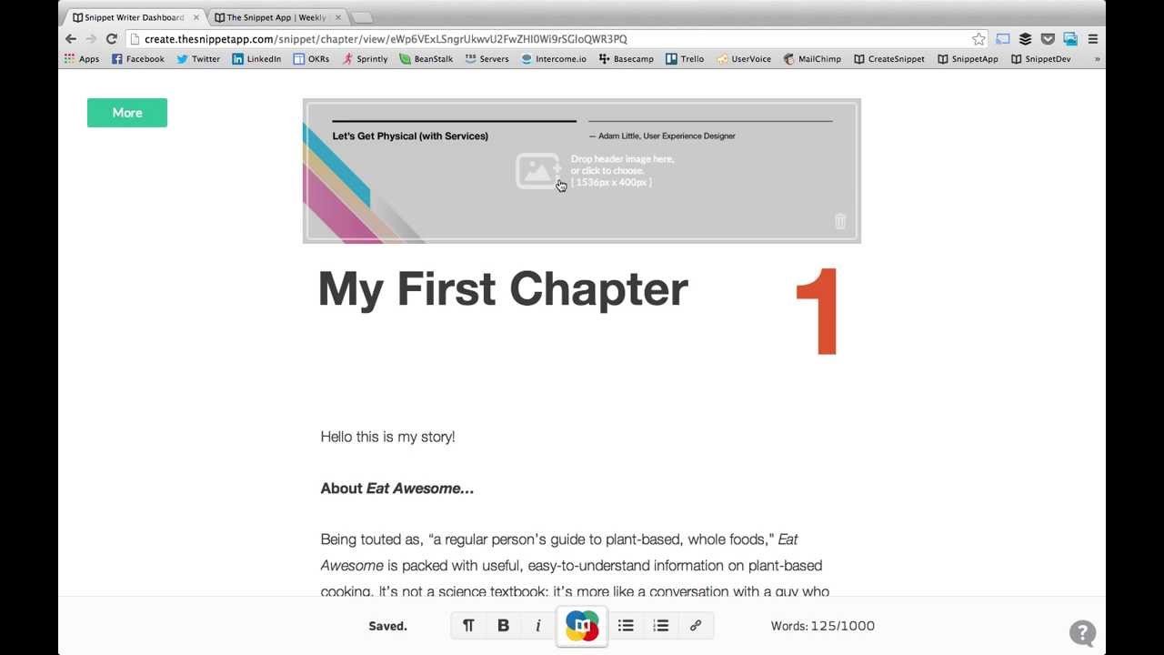How to add your chapter header image - YouTube
