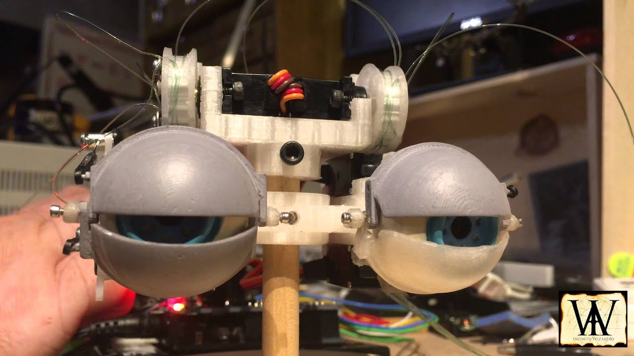 3D printed Eye Mech 'If I only had a Brain' - YouTube