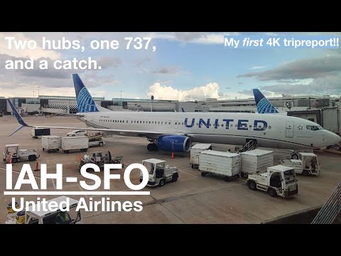 4K | TRIPREPORT | Houston - San Francisco | United Airlines B737-900ER
