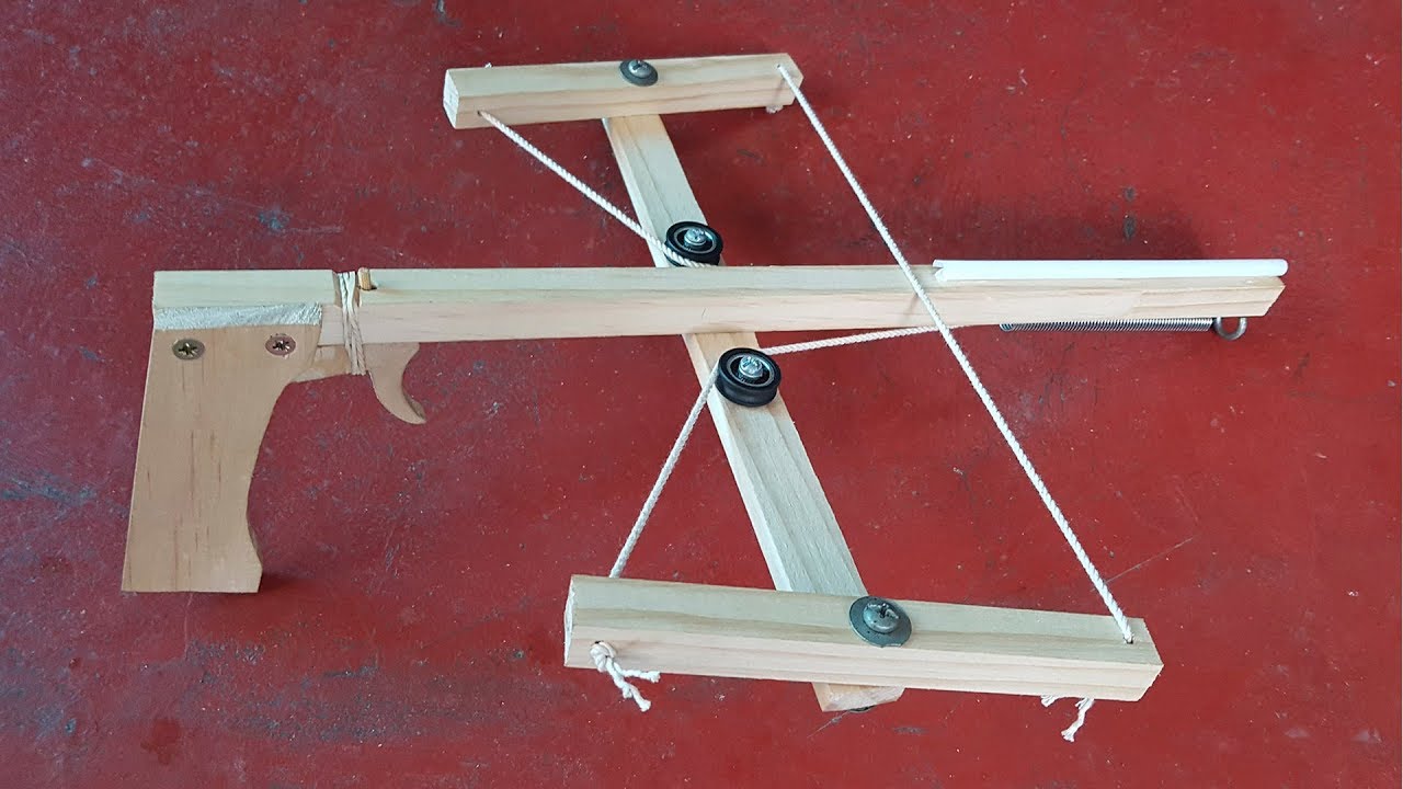 Cómo Hacer una Ballesta Casera | Making an crossbow Homemade - YouTube