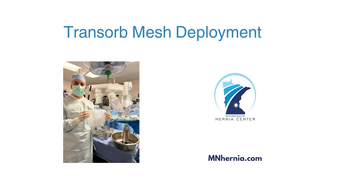Robotic Deployment of the New Transorb Resorbable Mesh - YouTube