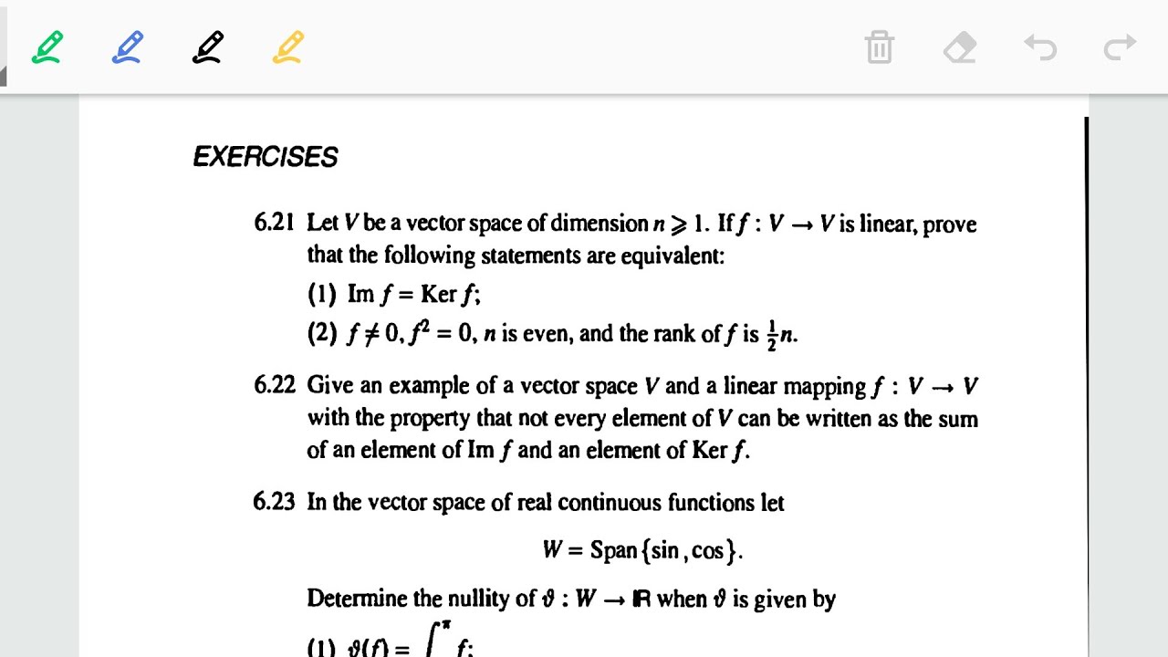 linear algebra module 3 lecture 5 - YouTube
