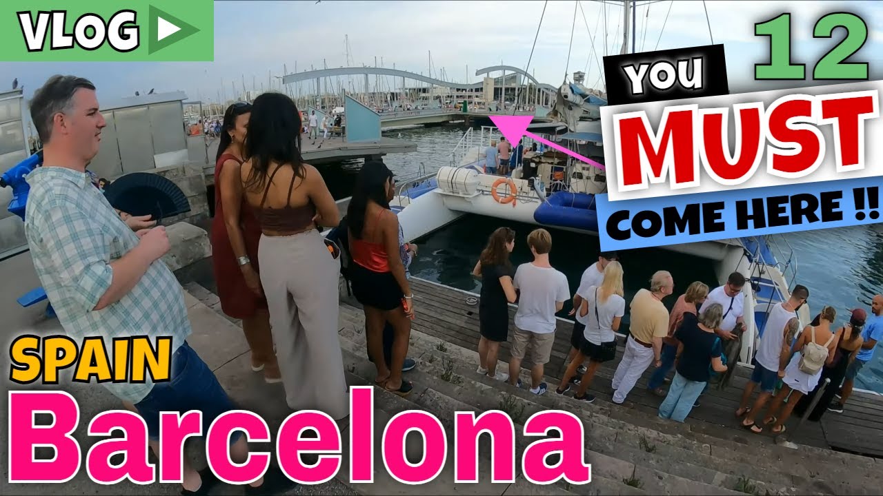 barcelona spain walking tour - the floating bridge barcelona during the ...