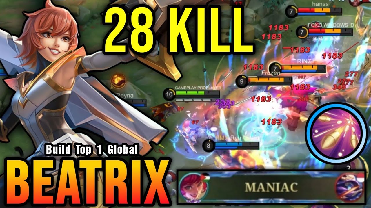 28 Kills + MANIAC!! New OP Build for Beatrix (PLEASE TRY) - Build Top 1 ...
