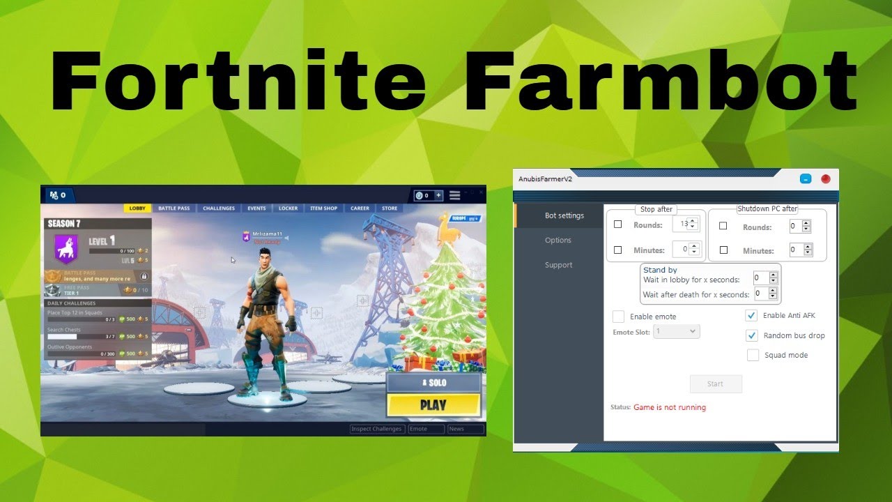 Fortnite AFK Bot / Fortnite FARM Bot / No ban Risk / Anti AFK / Season ...