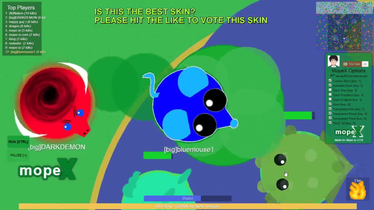 MOPE.IO // BLUE MOUSE // MOPEX SKIN 15 - YouTube
