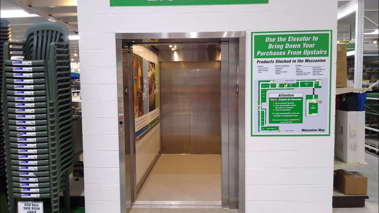 Brand New Otis Hydraulic Elevator At Menards Kansas City, Kansas - YouTube