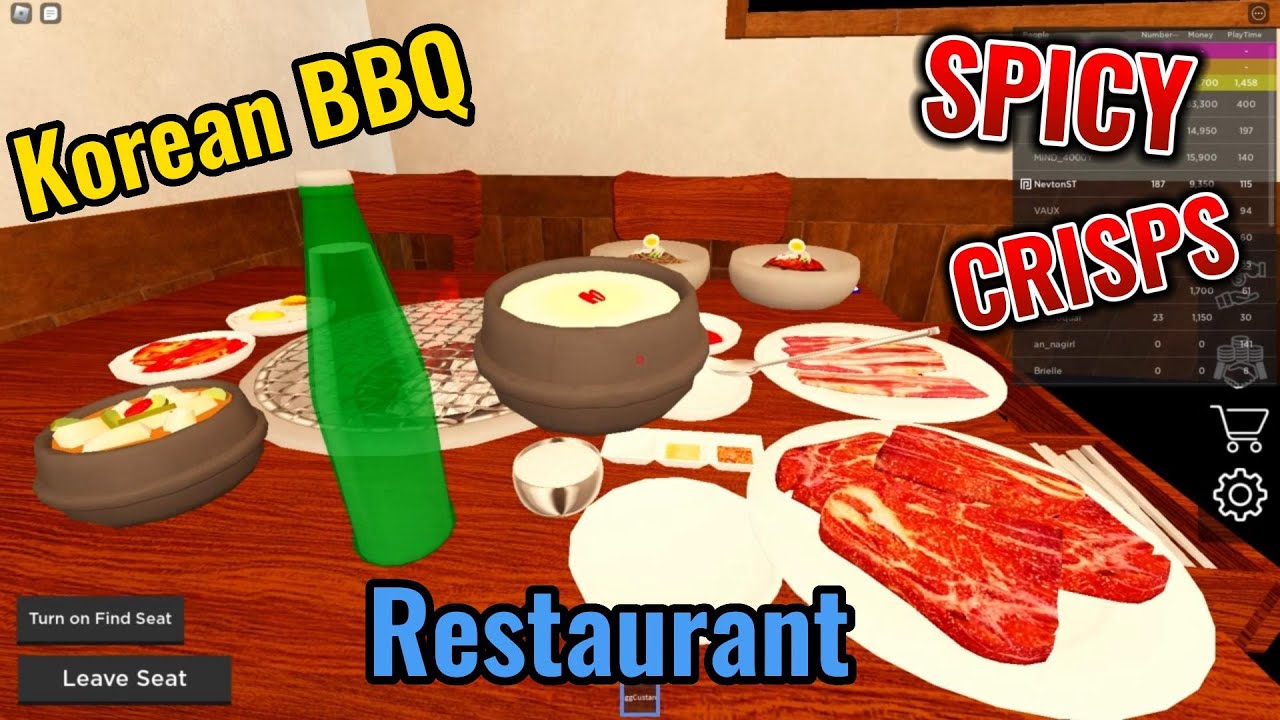 Roblox Korean BBQ Restaurant - YouTube