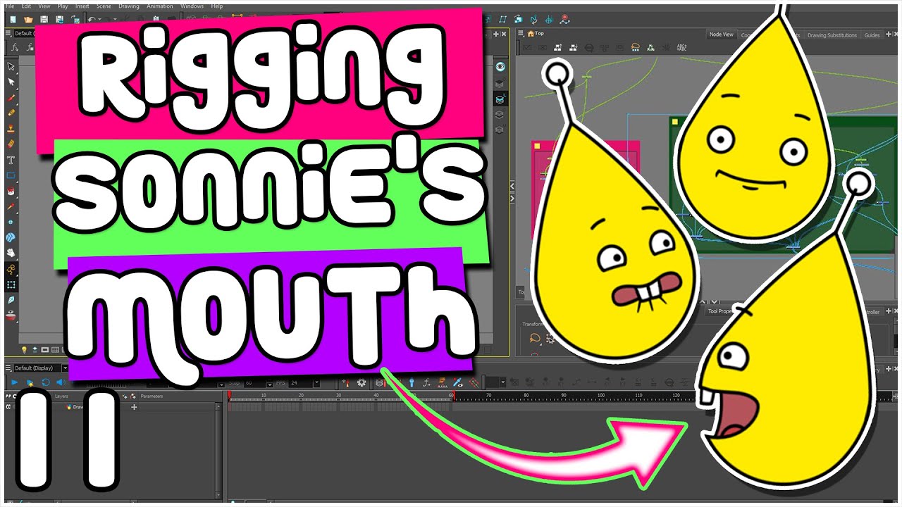 RIGGING Sonnie's MOUTH | Toon Boom Harmony Rigging Tutorial | Part 11 ...