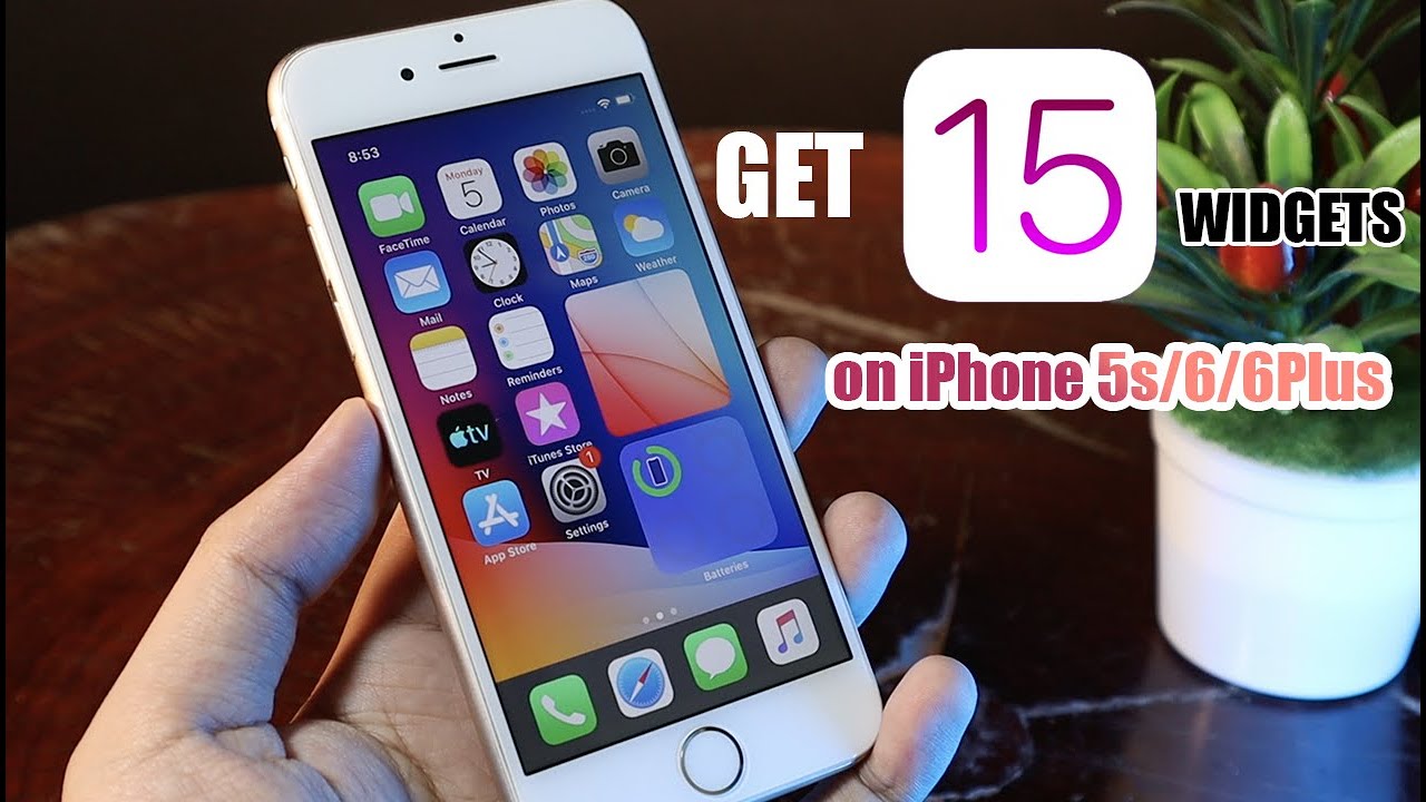 How to Get iOS 15 Widget on iPhone 5s/6/6Plus - YouTube
