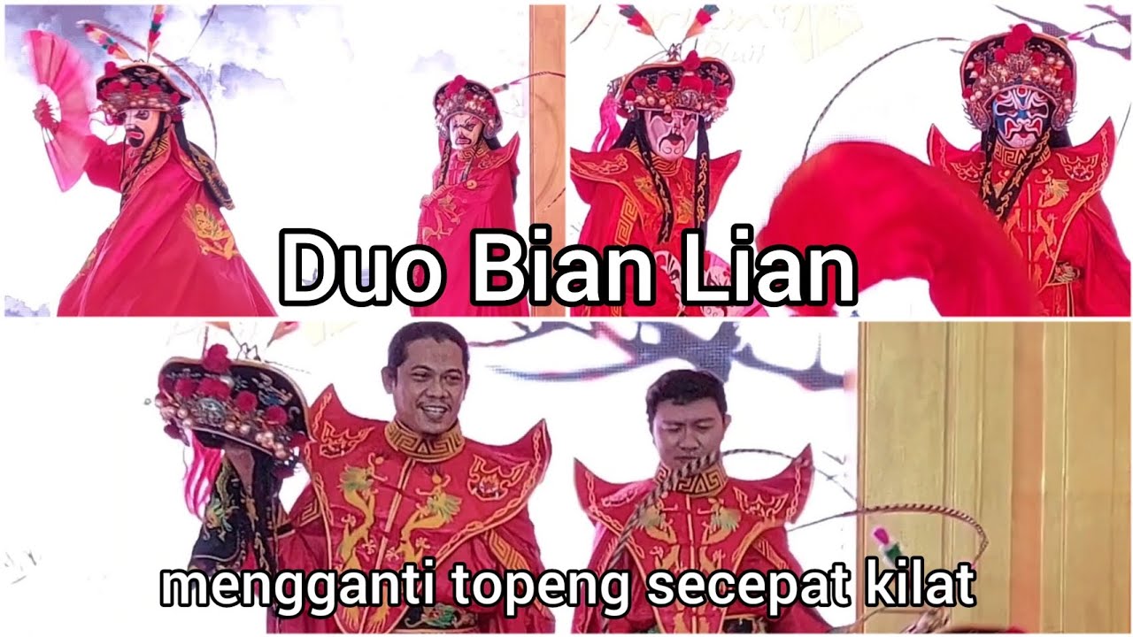 atraksi Duo Bian Lian Indonesia, face changing, di emporium pluit mall ...